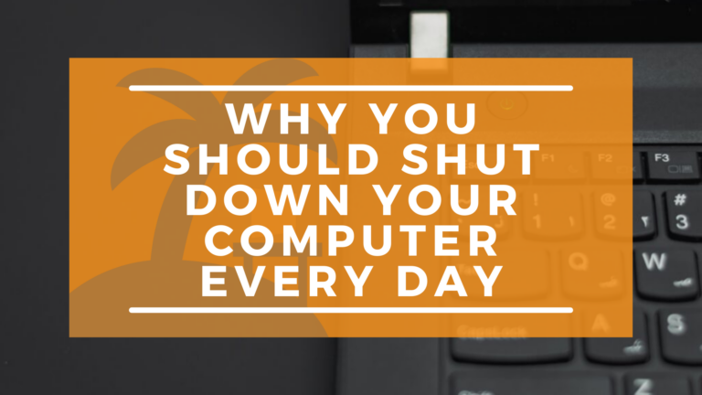 ONLY 3 REASONS To Turn Off Your Laptop Every Day